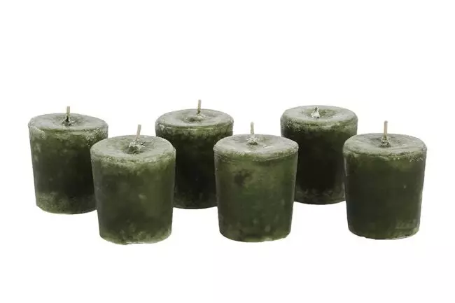 Лепшы варыянт калядных свечак: Вечназялёныя свечкі Aroma Naturals Votive