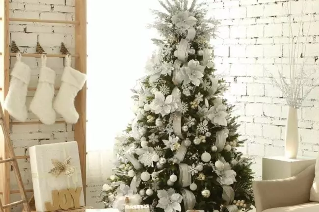 Најбоља опција божићних украса: пластични украси са божићним сјајем снежних пахуљица Сеа Теам