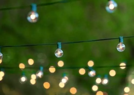 Luces de cadena al aire libre