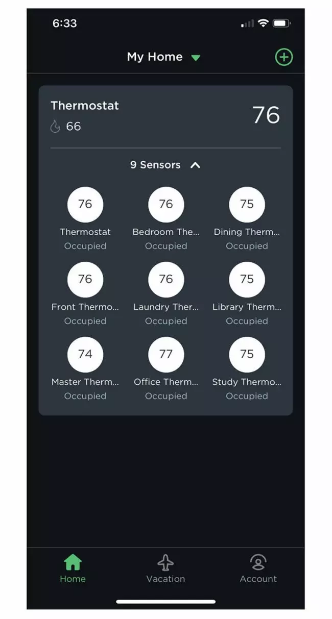 application de thermostat intelligent ecobee