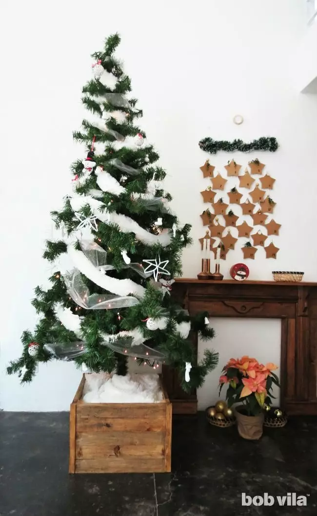 كيفية صنع حامل شجرة عيد الميلاد DIY