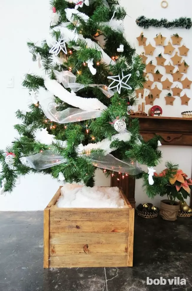 كيفية صنع حامل شجرة عيد الميلاد DIY