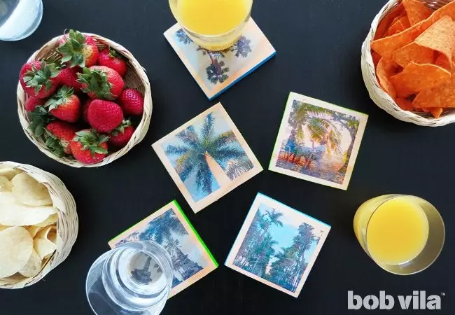DIY Photo Coasters - Sayohat uchun suvenirlar