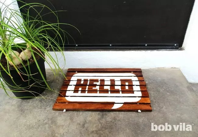 DIY Doormat - مېھمانلارنى قارشى ئالىدىغان دالا