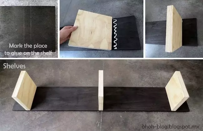 DIY plywood bookcase - hakbang 7