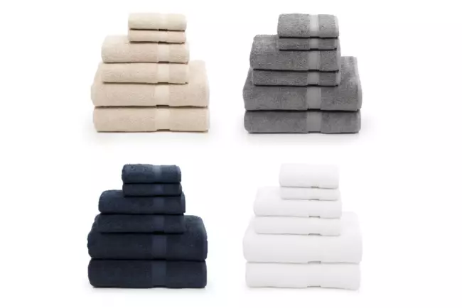 Oferty Roundup 2/9 Opcja: Autentyczny 6-częściowy zestaw ręczników hotelowych i spa z tureckiej bawełny