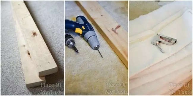 Materiály pro IKEA hack DIY čelo postele