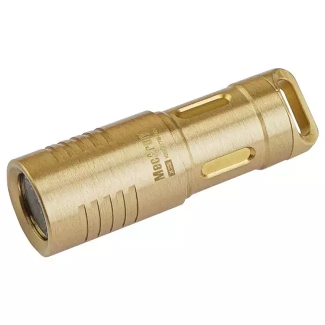 Nhọrọ ọkụ ọkụ Keychain kacha mma: MecArmy X3S Copper/Brass Mini Keychain EDC Flashlight