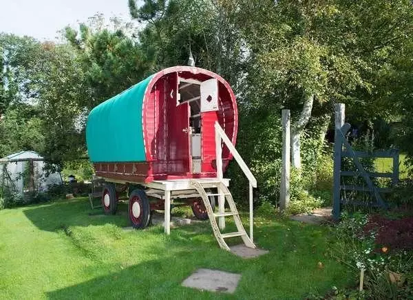 Romany Caravan i Bush, England, Storbritannien