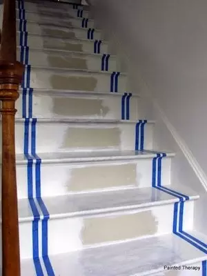 Як пофарбувати сходи - етап тейпінг