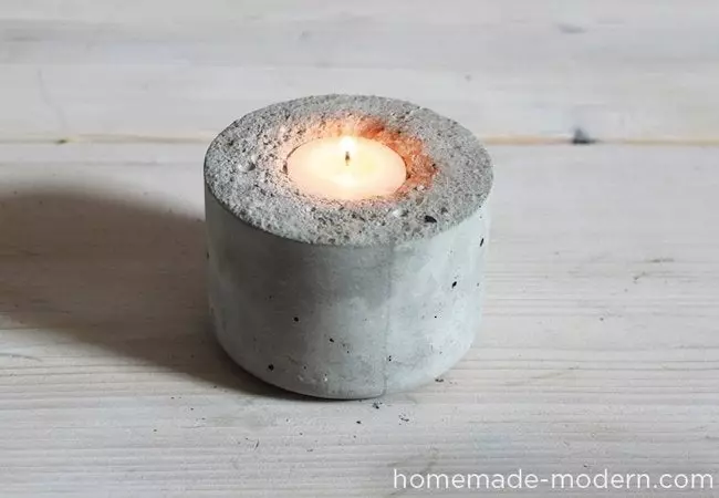 DIY Kerzenhalter - Beton