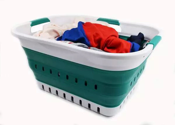 Collapsible laundry basket