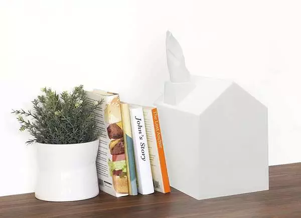 Kryt krabičky na papírové kapesníky ve tvaru domu