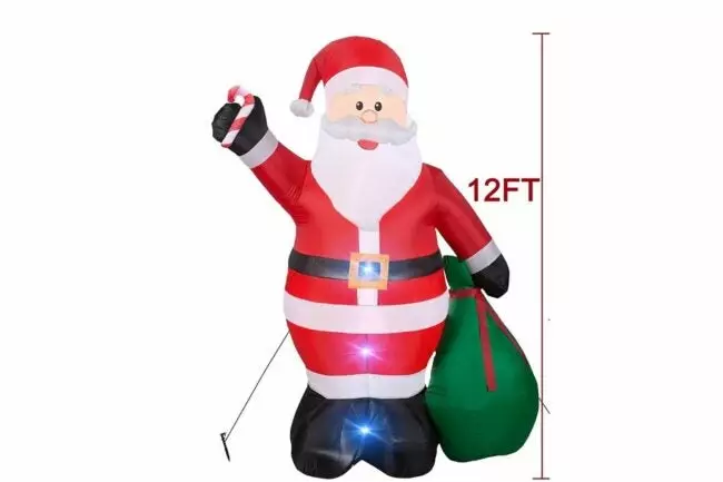 Pilihan Jualan Krismas Terbaik: Santa Claus Kembung Krismas Giant 12 Foot Inflatable
