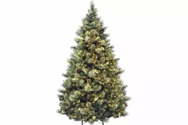 Pilihan Jualan Krismas Terbaik: Pokok Kebangsaan Carolina Pine Tree dengan Lampu Jelas