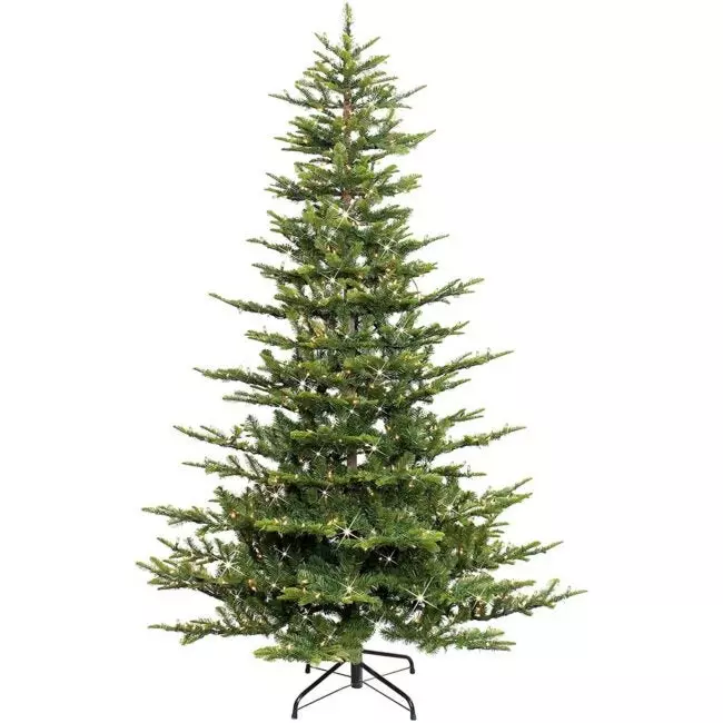 بهترین گزینه های درخت کریسمس مصنوعی: Puleo International 7.5 Ft Prelit Aspen Fir