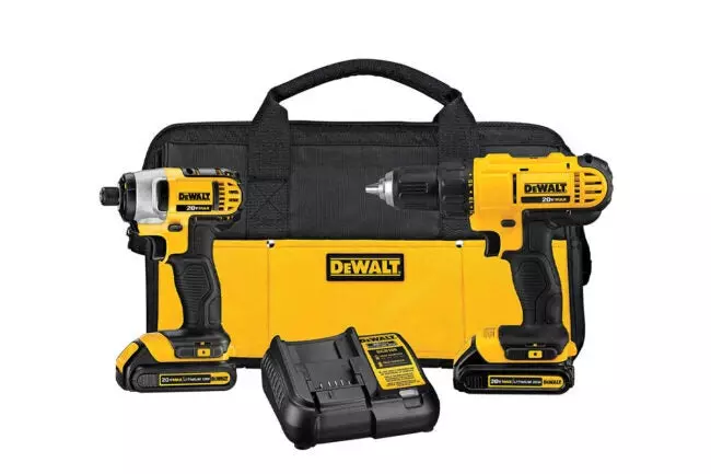 Cyber Monday Amazon အရောင်းအ၀ယ်ရွေးချယ်မှု DEWALT Cordless Drill Combo Kit၊ 2-Tool