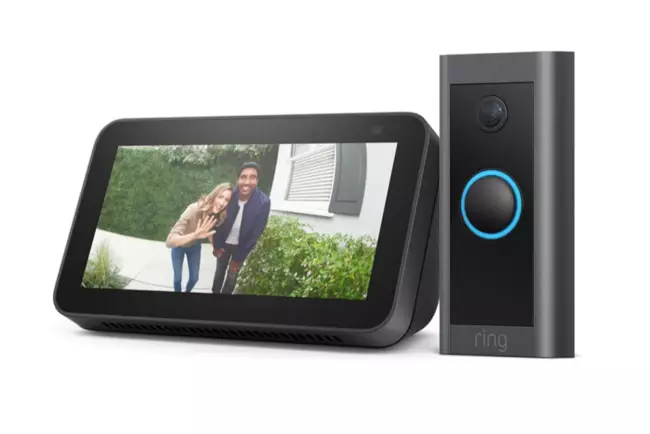 Ring Video Doorbell Wired Bundle nga adunay Echo Show 5 (2nd Gen)