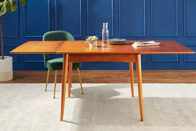 Penawaran Roundup 2: 2 Pilihan: Rivet Mid-Century Modern Pine Extendable Dining Table