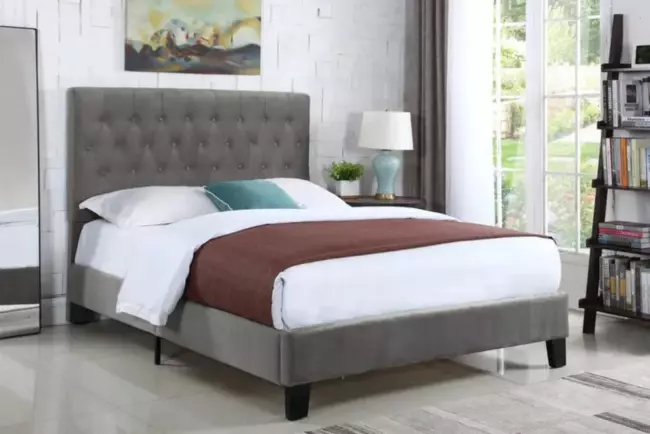 خلاصه معاملات 12:22 گزینه: Etta Avenue Kayden Tufted Upholstered Low Profile Bed Standard