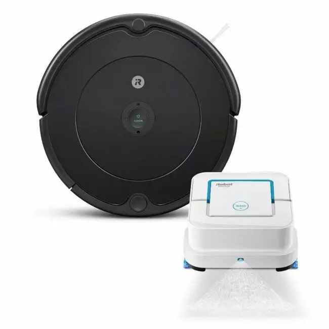 Zaɓin Baƙar fata na Roomba: iRobot Roomba 694 Robot Vacuum & Braava jet Bundle