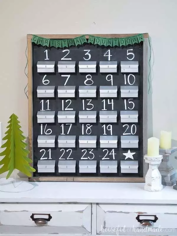 DIY Rustic Advent Calendar