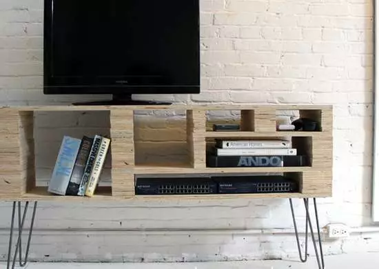 Plywood TV Stand