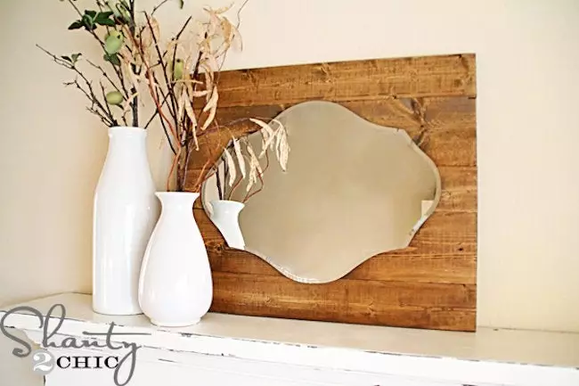 DIY Rám zrcadla – Rekultivované dřevo