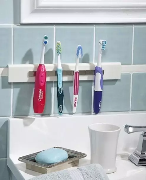 DIY угаалгын өрөөний агуулах - Шүдний сойз эзэмшигч