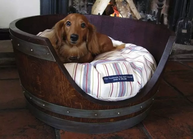 Wine Barrel DIY - Pet Bed