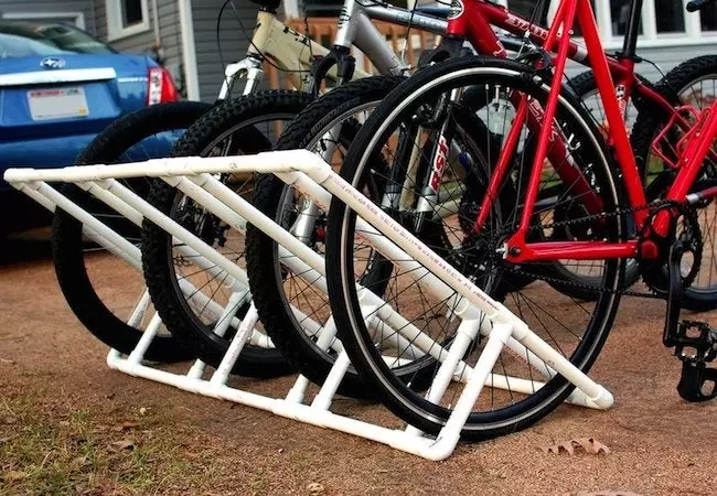 Stojak na rowery DIY - PVC