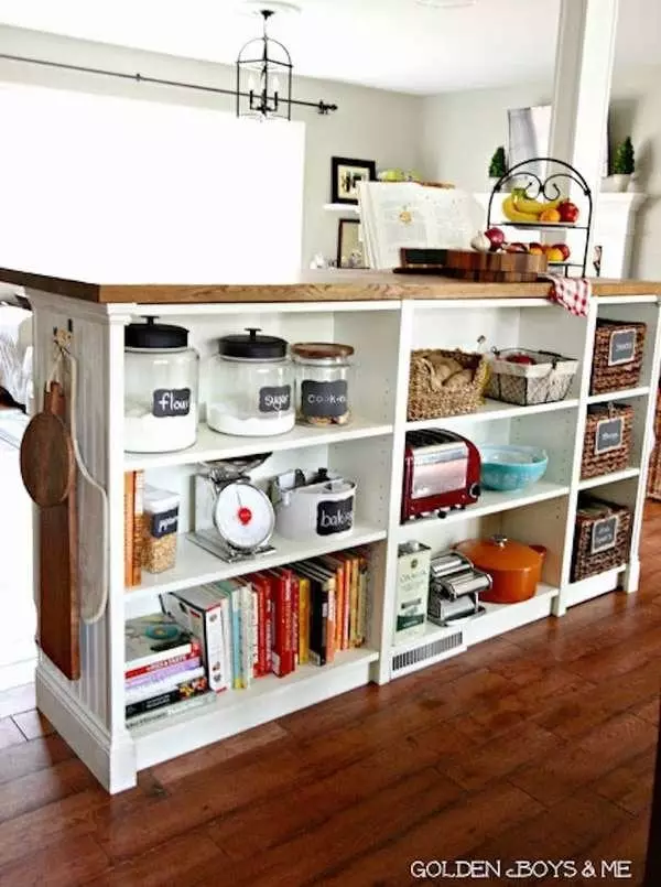 IKEA planken Hack Kitchen Island