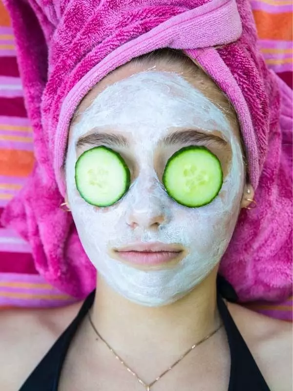 komkommer gezichtsmasker