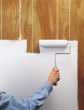 ウッドパネルの塗装方法-ローラー