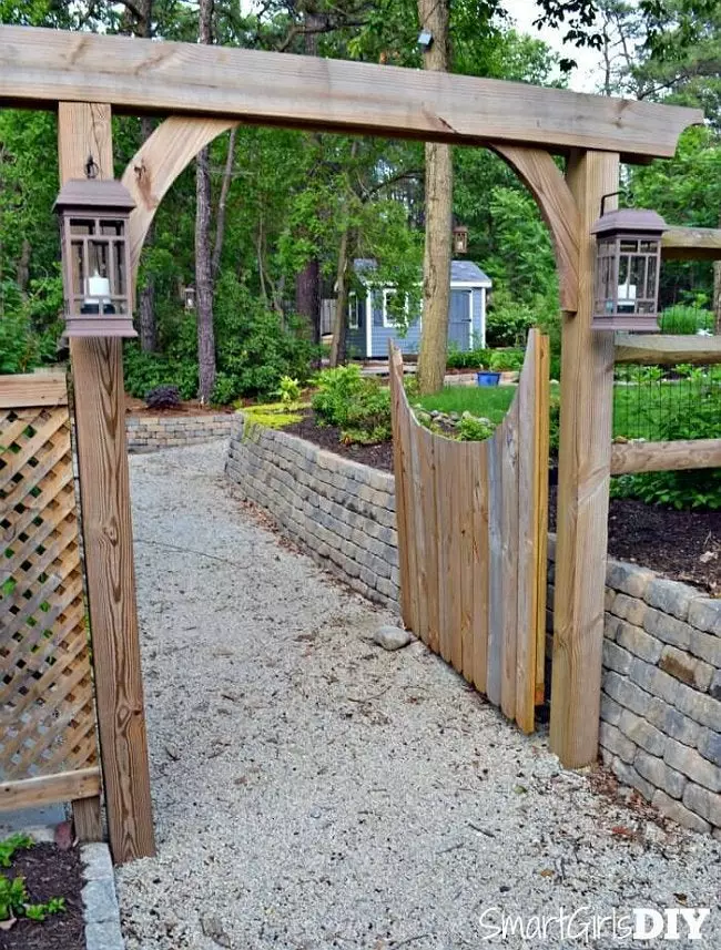 Porte de clôture bricolage - Porte tonnelle de jardin