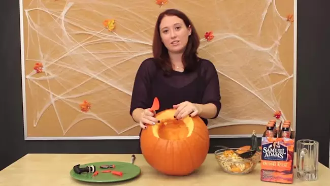 DIY Pumpkin Keg - حک شده