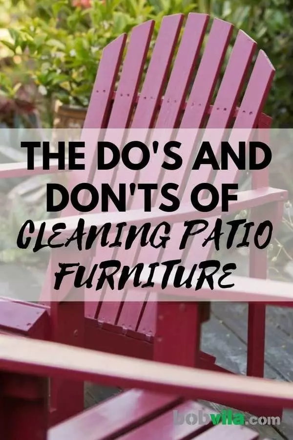 nettoyer les meubles de terrasse