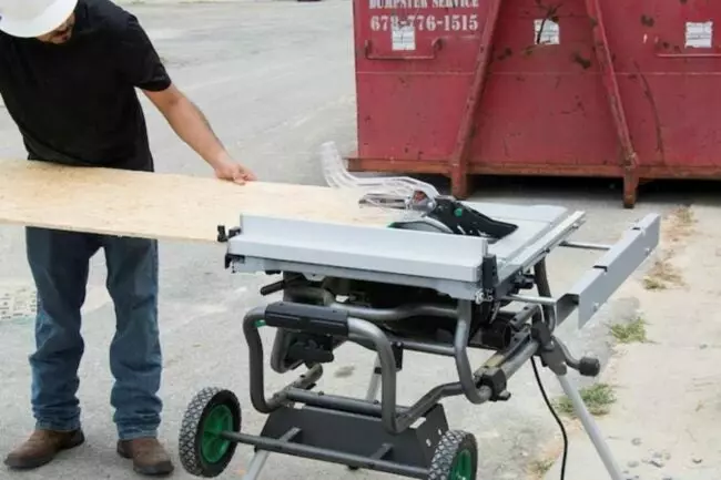 Déi Bescht Portable Table Saws Optioun