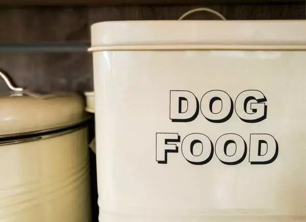armazenamento de cozinha de alimentos para animais de estimação