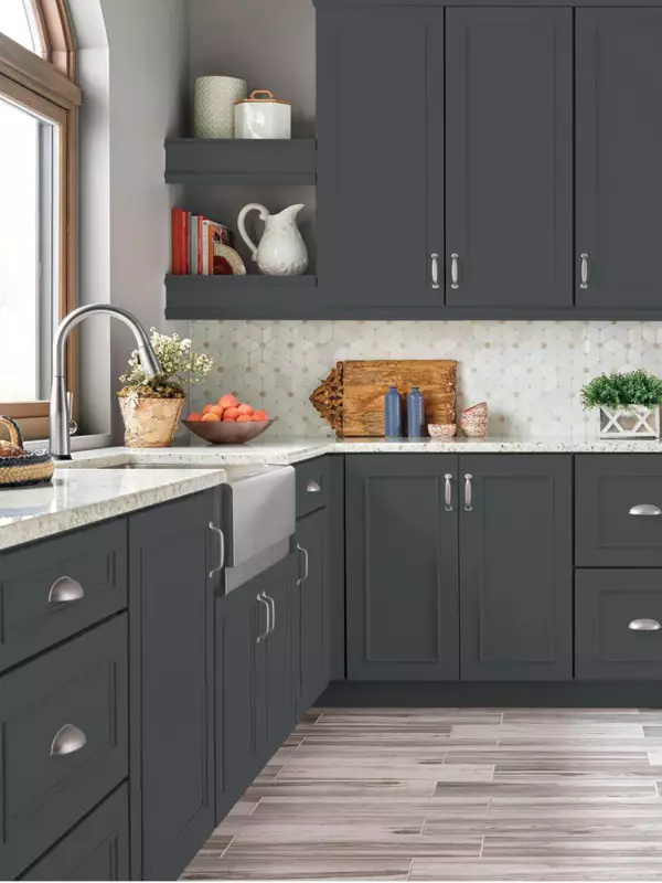 cabinets dapur hideung satin