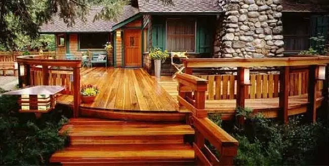 Deck de sequoia