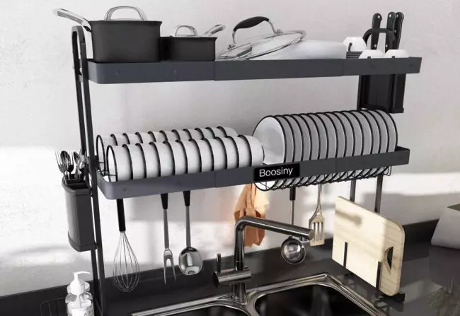 Plej Bone Super La Lavujo Dish Rack Opcioj