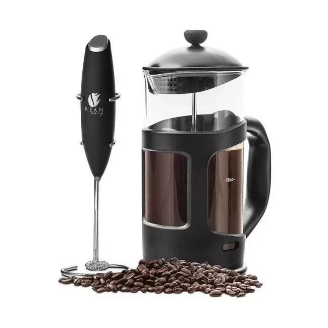 Pilihan Pencét Perancis Pangalusna: Bean Envy French Press sareng Milk Frother