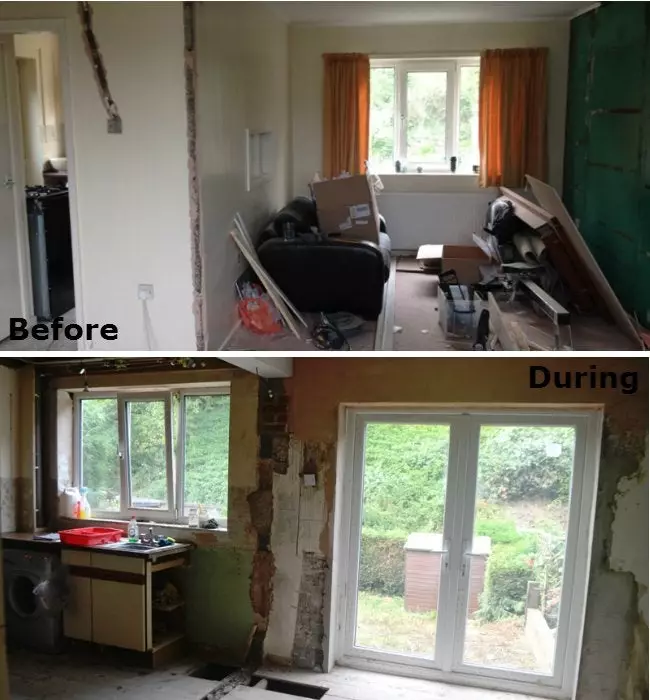 Premena kuchyne 70. rokov – odstránenie steny
