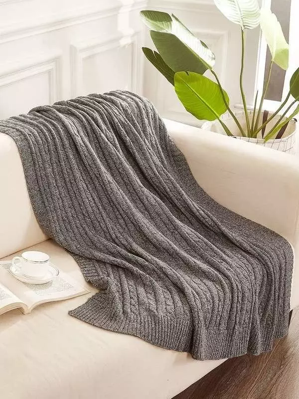 最佳麻花針織毯